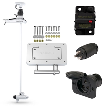 Garmin 75" Force Kraken White Trolling Motor Bundle | The GPS Store