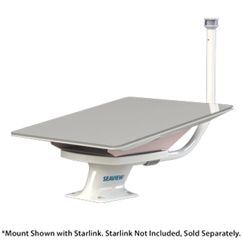 Seaview 5” Forward Mount with Plate and LED Light Bundle for Starlink ...