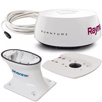 Raymarine Quantum 2 Q24D Doppler 18" Radar with 10M Cable and Seaview ...